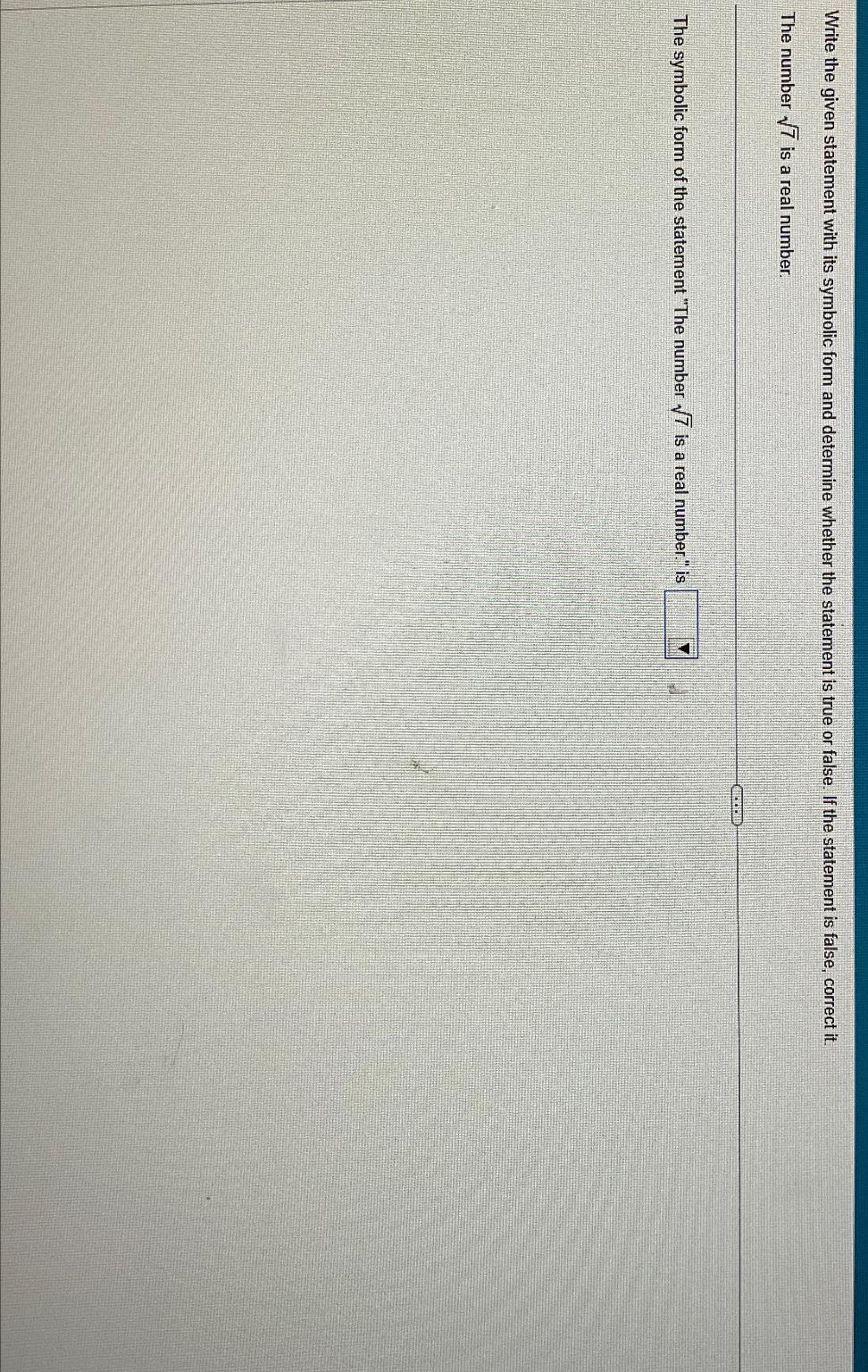 Solved Write the given statement with its symbolic form and | Chegg.com