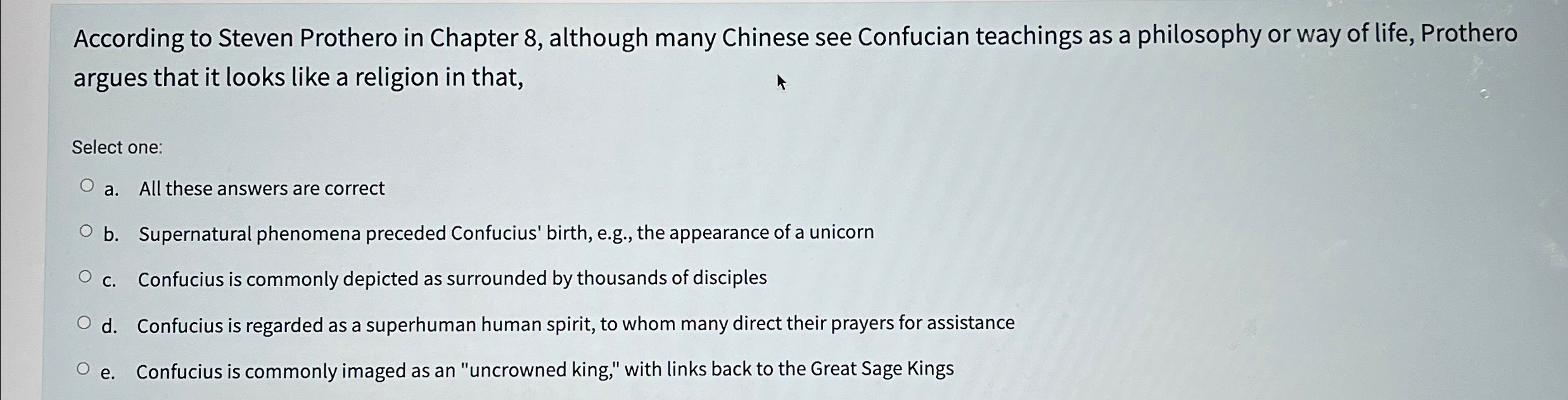 Solved According to Steven Prothero in Chapter 8, ﻿although | Chegg.com