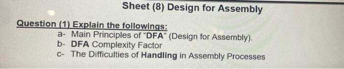 Solved Question (1) Explain the followings: a- Main | Chegg.com