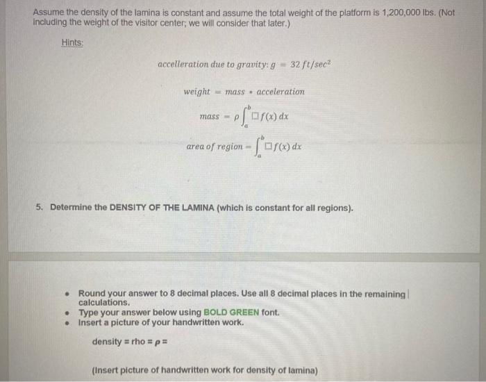 Solved Assume the density of the lamina is constant and | Chegg.com