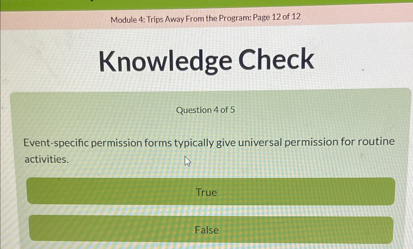 Solved Module 4: Trips Away From the Program: Page 12 ﻿of | Chegg.com