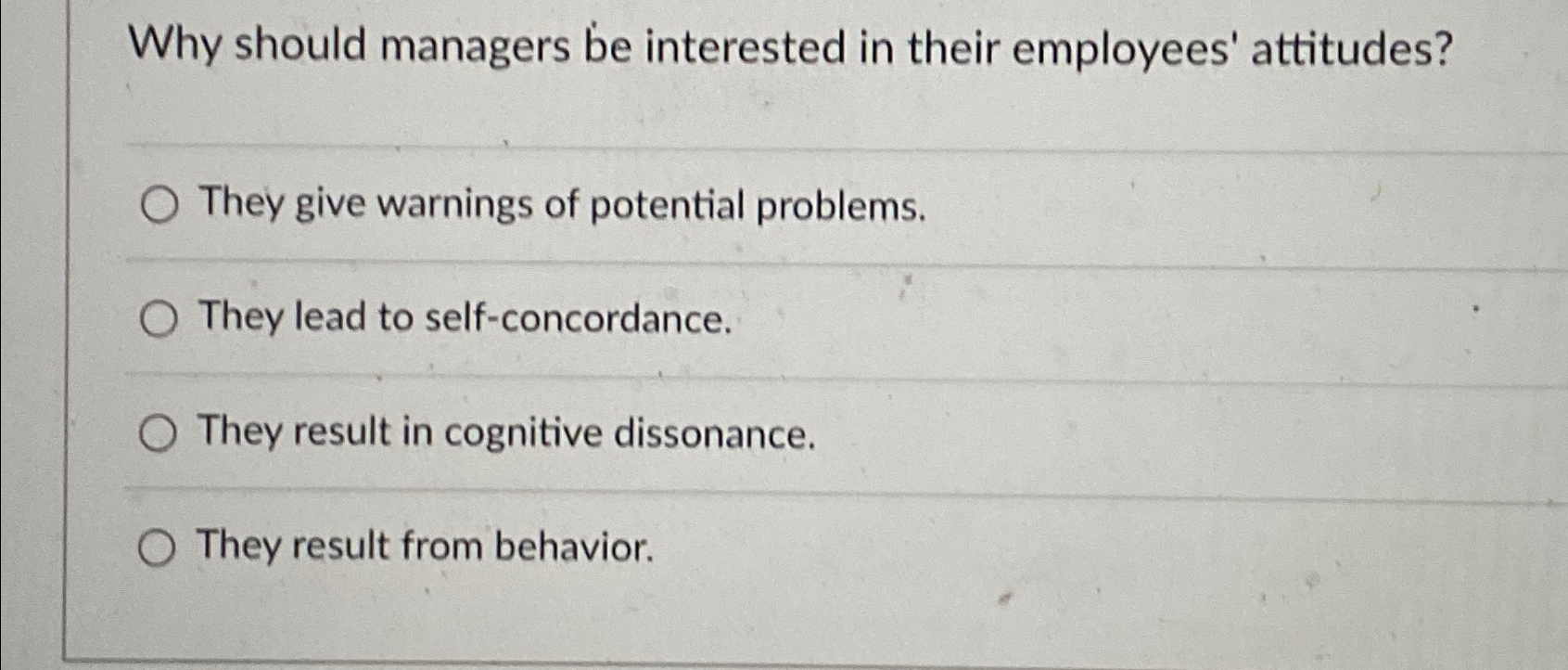 Solved Why should managers be interested in their employees' | Chegg.com