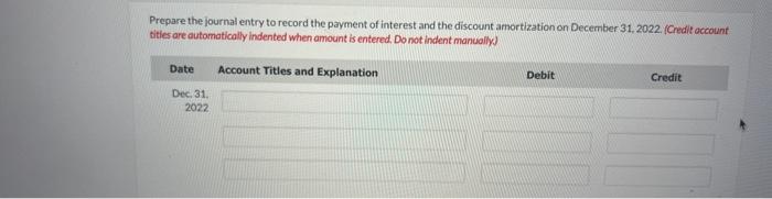 Solved Prepare the journal entry to record the issuance of | Chegg.com