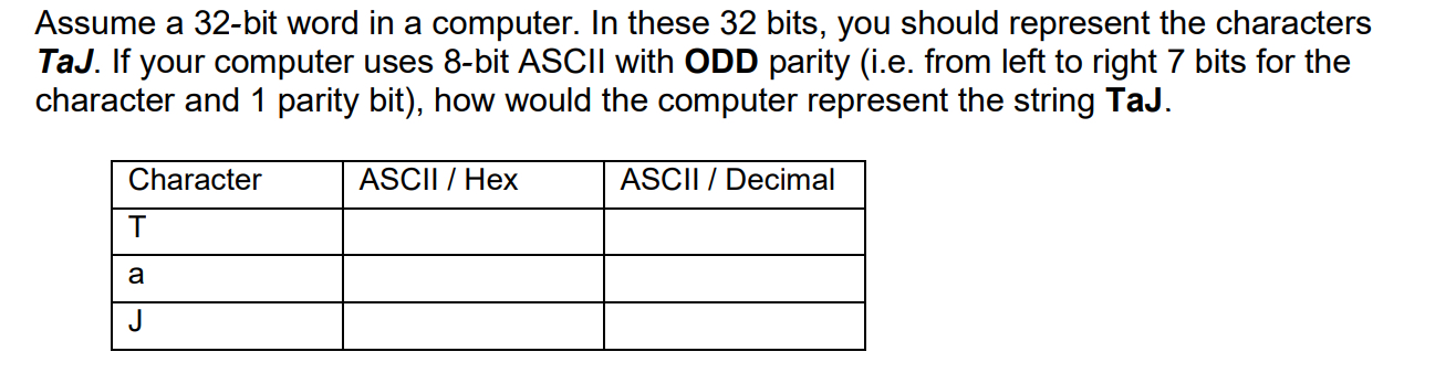 Solved Assume a 32-bit word in a computer. In these 32 | Chegg.com