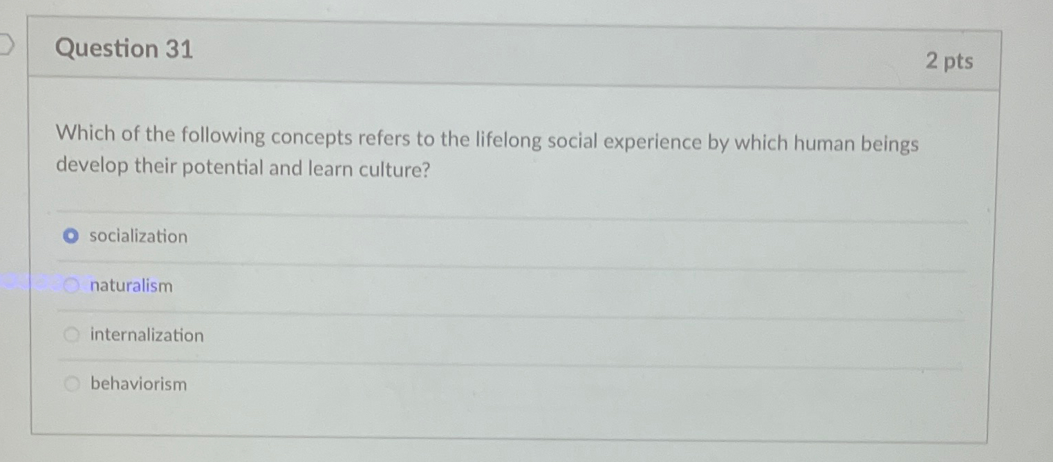 Solved Question 312 ﻿ptsWhich of the following concepts | Chegg.com