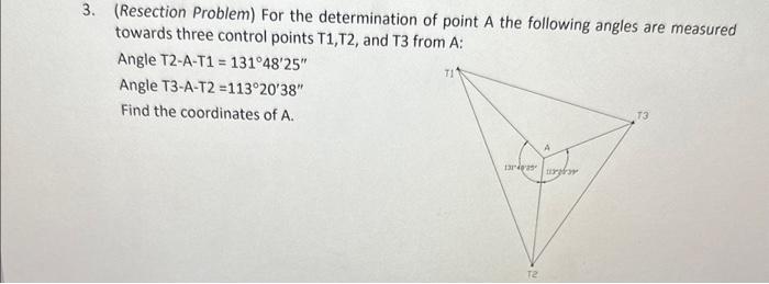 Solved In all the following problems control points T1, T2 | Chegg.com