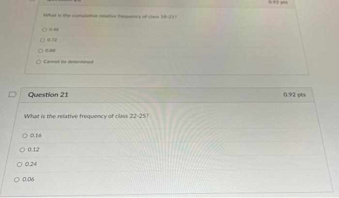 Solved Use following information for next 4 questions The | Chegg.com
