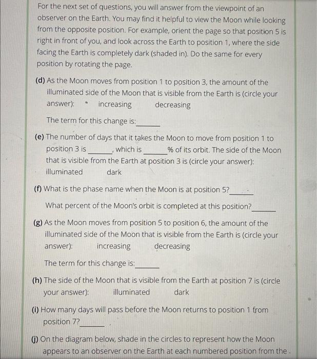 Solved chapter 22 Sun Earth Moon Relationship 22.2 The | Chegg.com