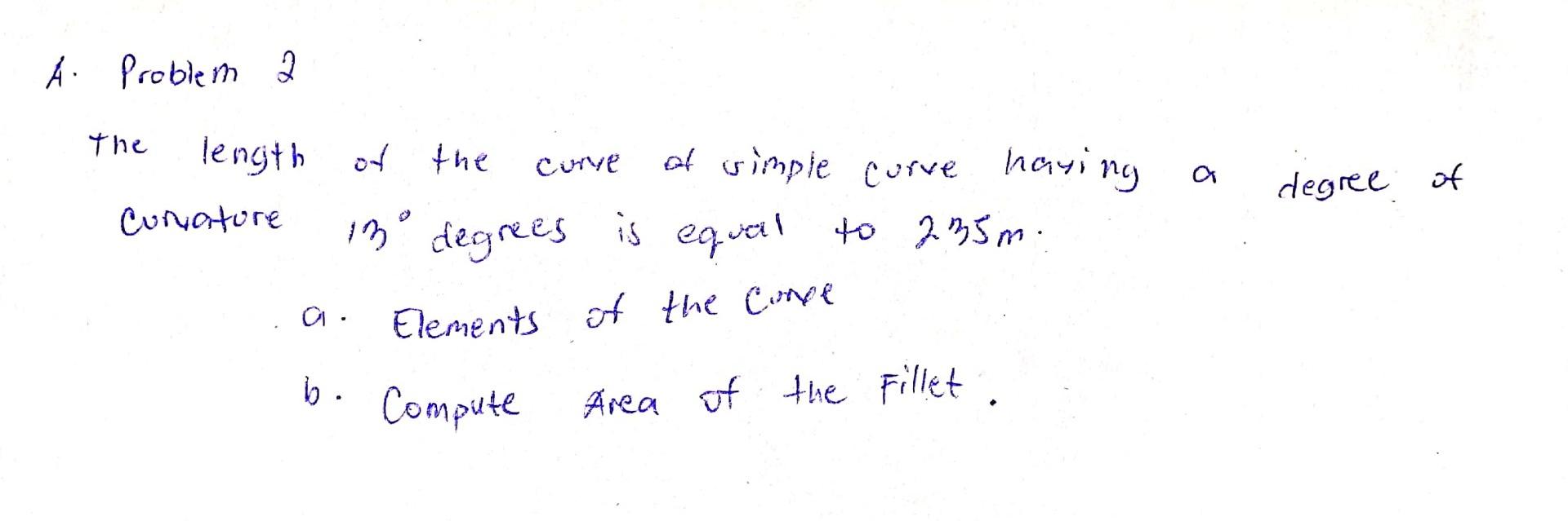 Solved Å Problem a The curve length of the of simple curve | Chegg.com