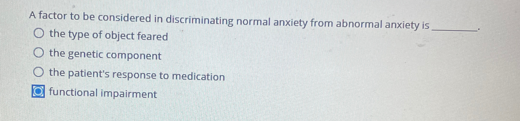 Solved A factor to be considered in discriminating normal | Chegg.com