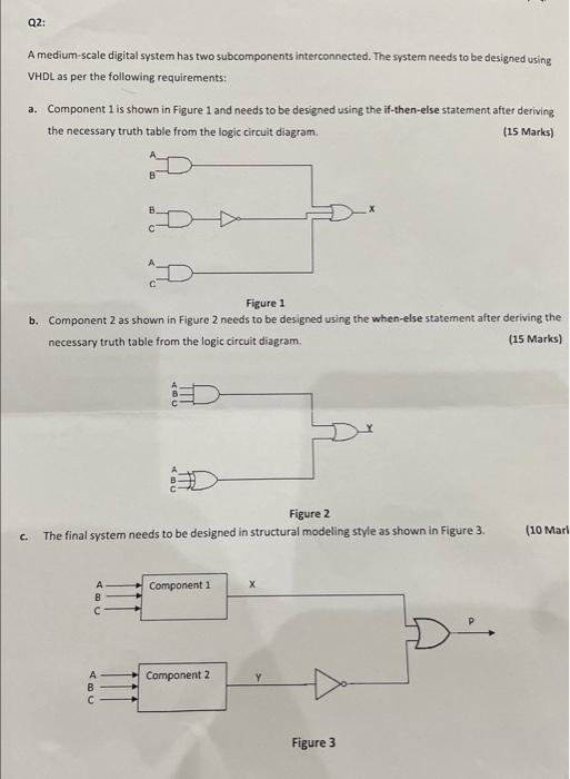 Solved C. The final system needs to be designed in | Chegg.com