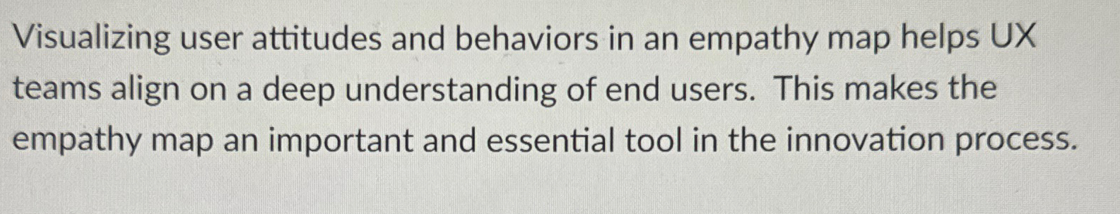 Solved Visualizing user attitudes and behaviors in an | Chegg.com