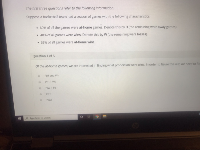 Solved The first three questions refer to the following | Chegg.com