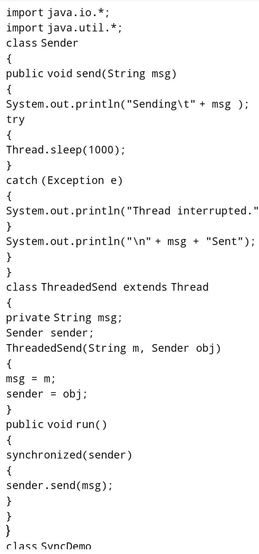 Solved Import Import Javautil Class Sender 