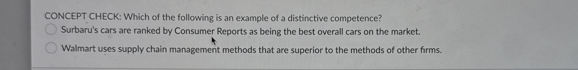 Solved CONCEPT CHECK: Which of the following is an example | Chegg.com