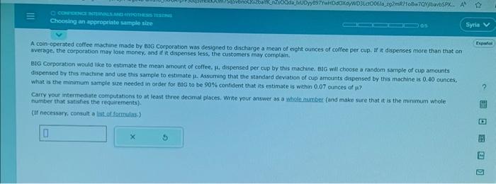 Solved = O CONFIDENCE INTERVALS AND HYPOTHESIS TESTING | Chegg.com