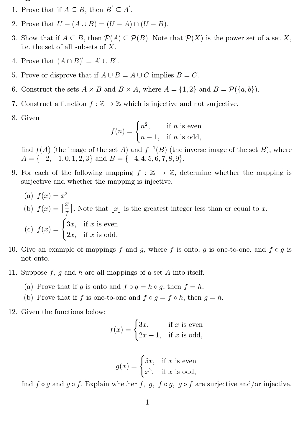Solved Prove that if AsubeB, then B'subeA'.Prove that | Chegg.com