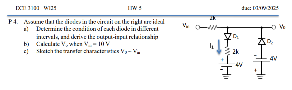 Solved P 4. ﻿Assume that the diodes in ﻿the circuit on ﻿the | Chegg.com
