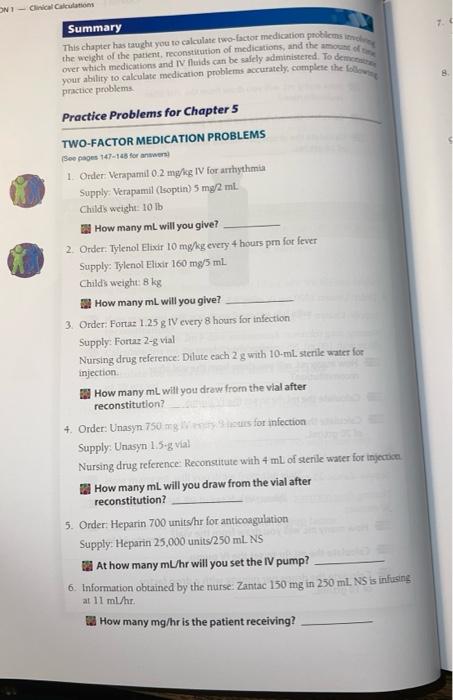 Summary This chapier has taucht yout to calculate | Chegg.com