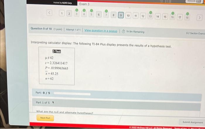 Solved Interpreting calculator display: The following π1−84 | Chegg.com