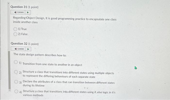 Solved With the Singleton design pattern the problem being | Chegg.com