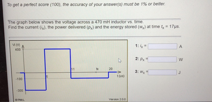 Solved To get a perfect score (100), the accuracy of your | Chegg.com