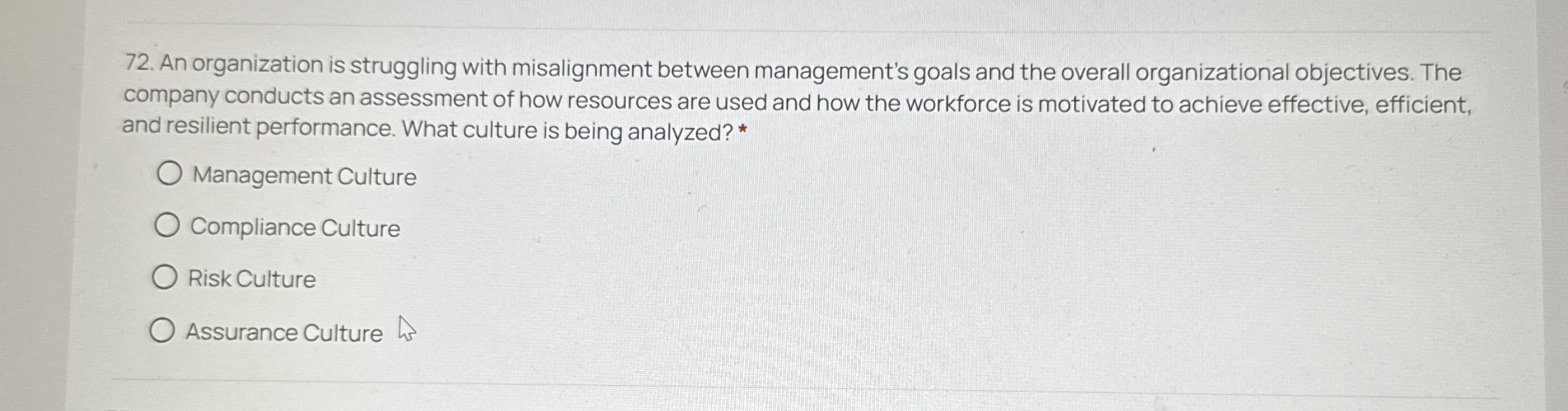 Solved An organization is struggling with misalignment | Chegg.com