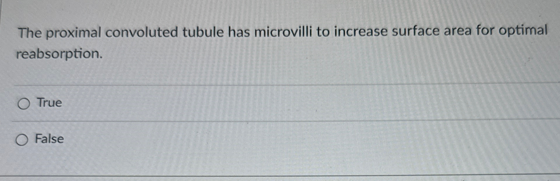 Solved The proximal convoluted tubule has microvilli to | Chegg.com