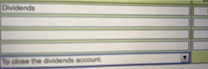 Solved is it to close dividends accounts?and how do you di | Chegg.com