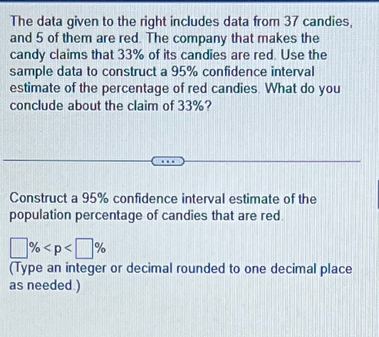 Solved The data given to the right includes data from 37 | Chegg.com