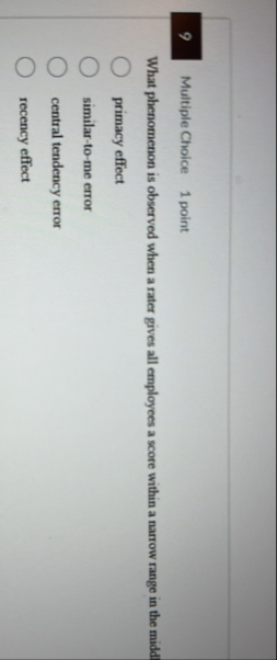 Solved Multiple Choice 1 ﻿pointWhat phenomenon is observed | Chegg.com