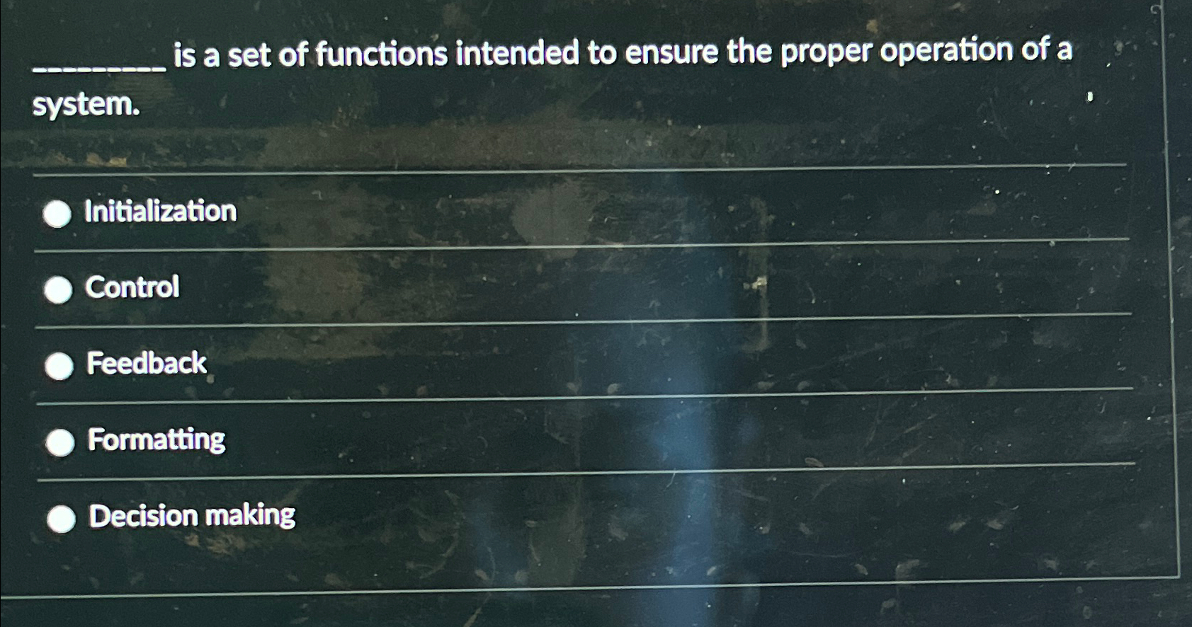 Solved is a set of functions intended to ensure the proper | Chegg.com