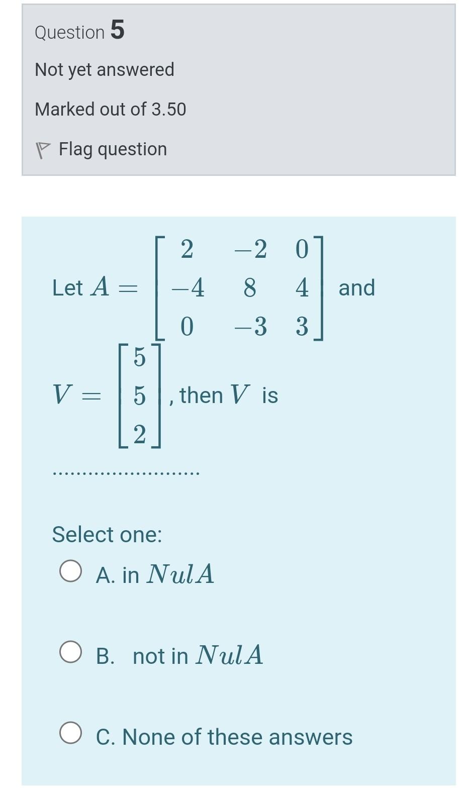 Solved Answer the question and choose which one correct? | Chegg.com