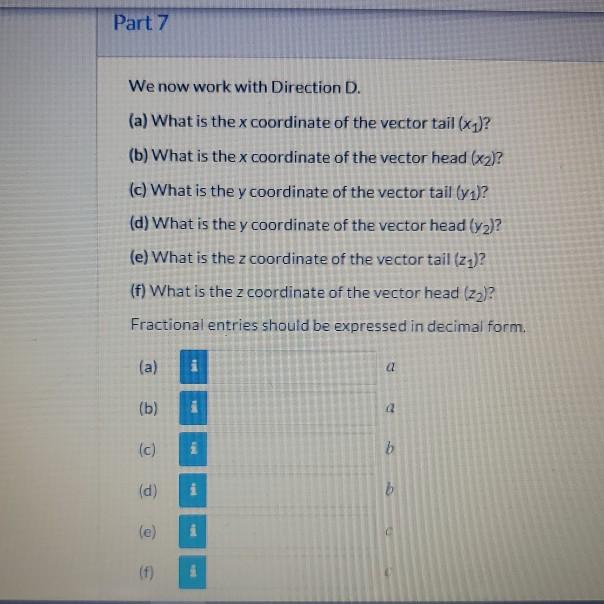 Solved We begin with Direction A. (a) What is the x | Chegg.com