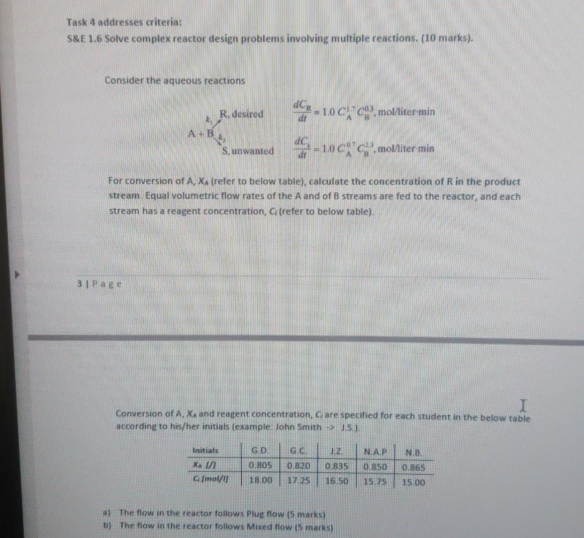 Solved Task 4 addresses criteria: S\&E 1.6 Solve complex | Chegg.com