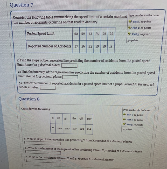 Solved Question 7 Consider the following table summarizing | Chegg.com