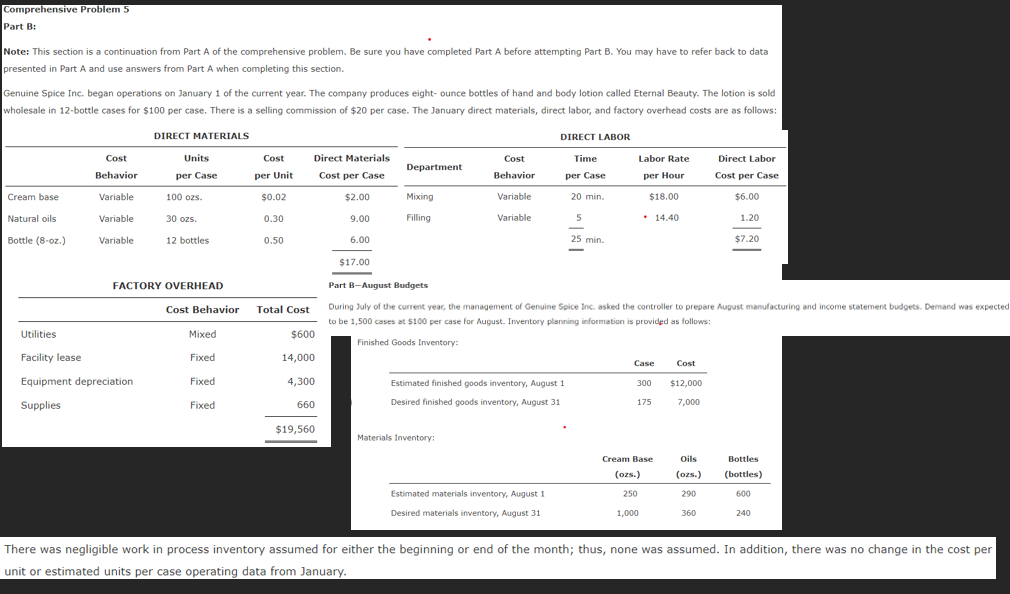Solved Comprehensive Problem 5Part B (INFO):Note: This | Chegg.com
