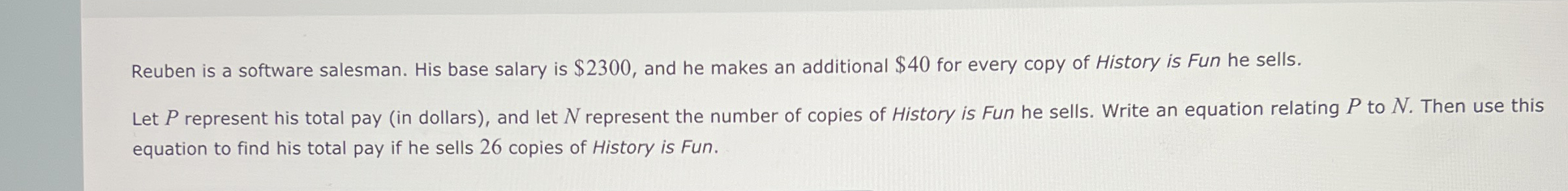 Solved Reuben is a software salesman. His base salary is | Chegg.com