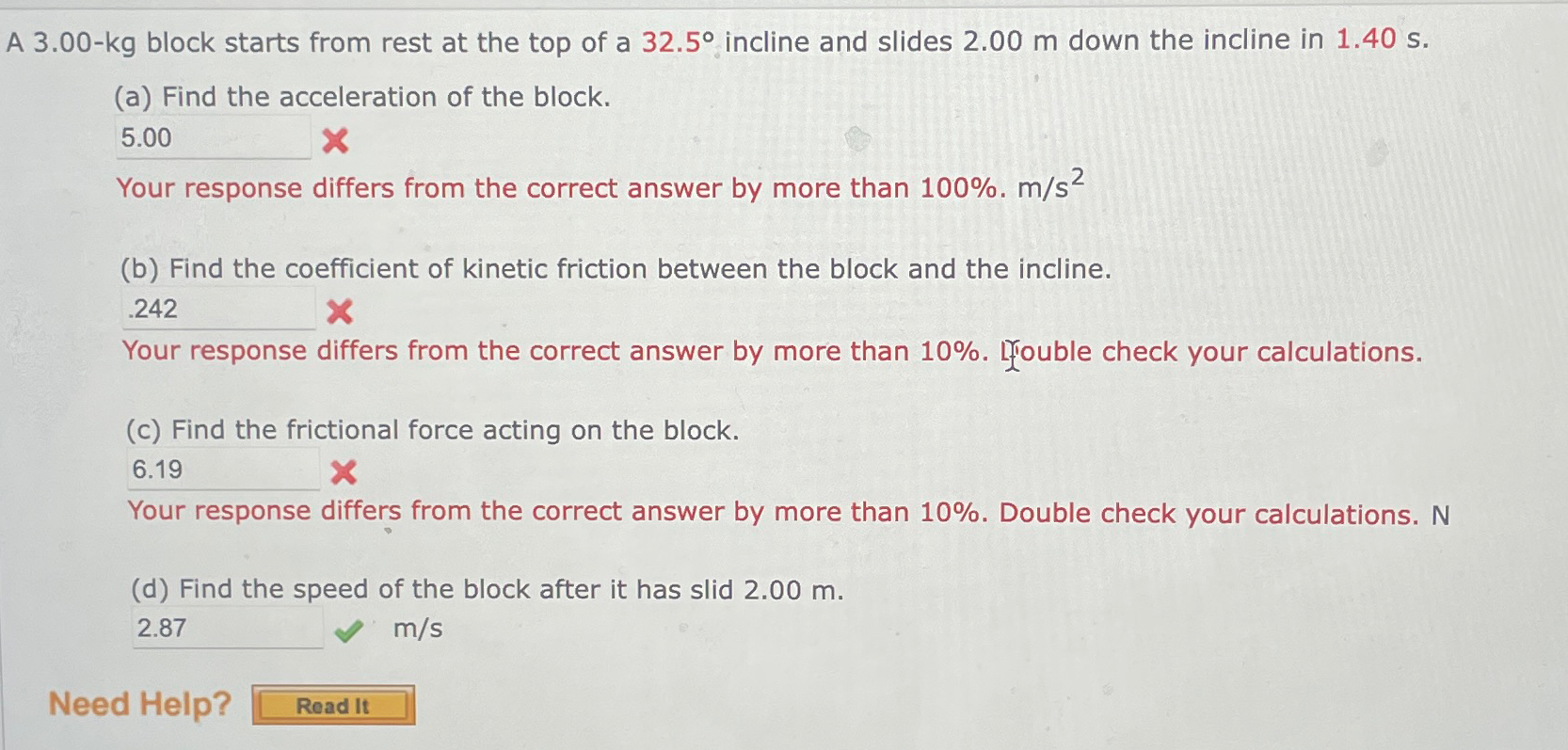 Solved A 3.00-kg ﻿block starts from rest at the top of a | Chegg.com