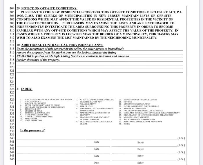 Solved For each section (and subsections) of the contract, | Chegg.com