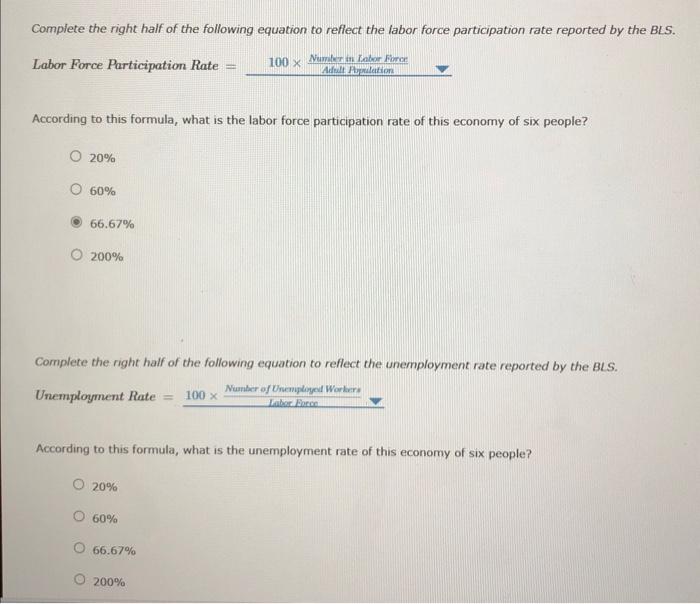 Solved According to this formula, what is the labor force | Chegg.com