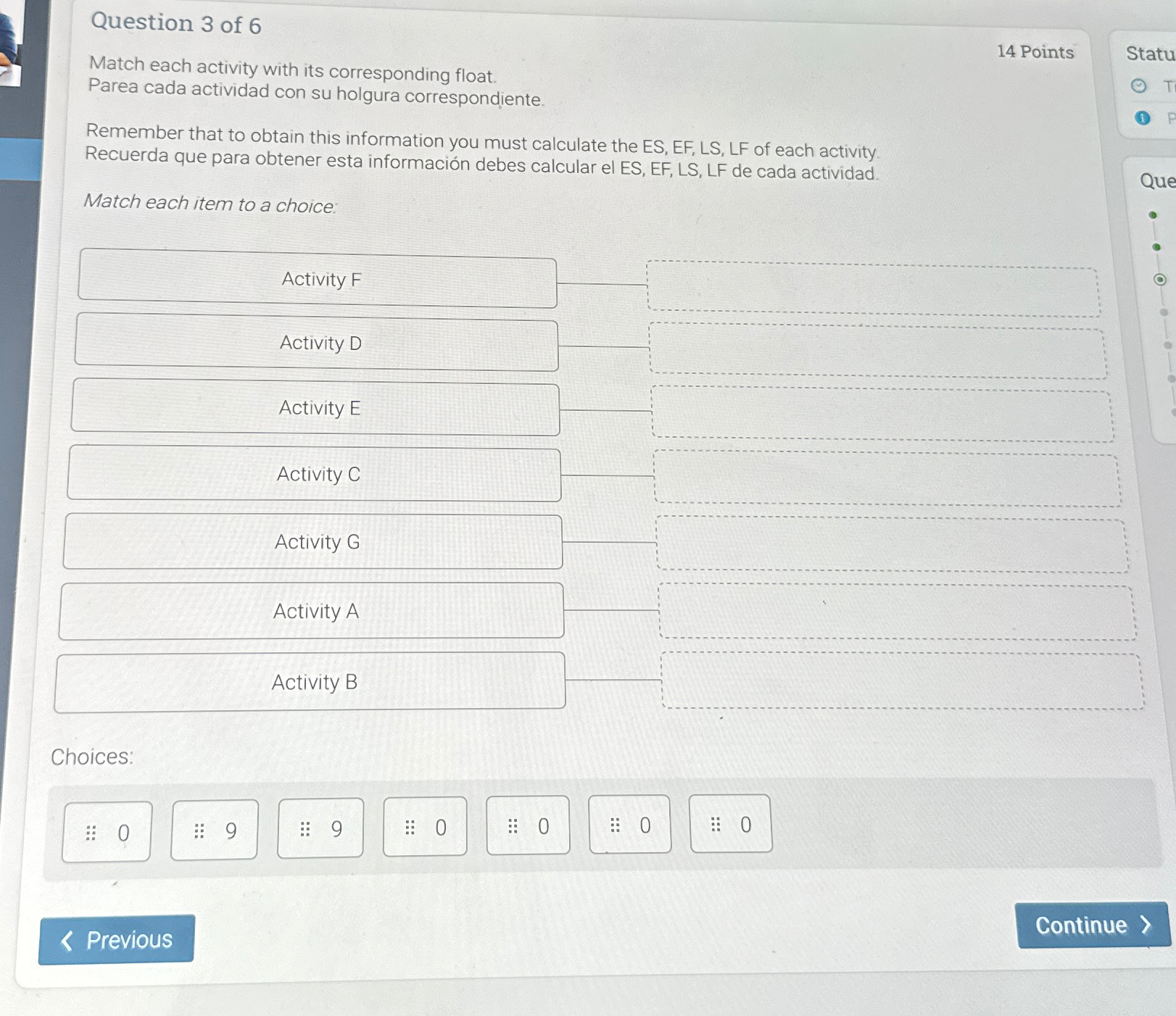 Solved Question 3 ﻿of 6Match each activity with its | Chegg.com