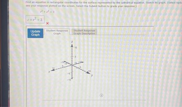 Solved Find an equation in rectangular coordinates for the | Chegg.com
