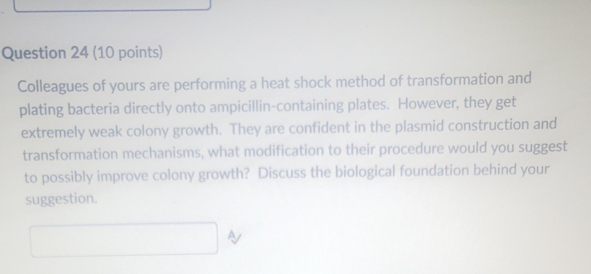 Solved Question 24 (10 points) Colleagues of yours are | Chegg.com