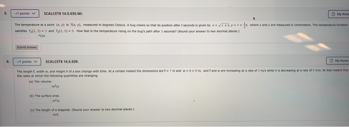 Solved 5. - 1 points S CALCETS 14.5.035.MI. wher The | Chegg.com Solved 5. - 1 points S CALCETS 14.5.035.MI. wher The | Chegg.com