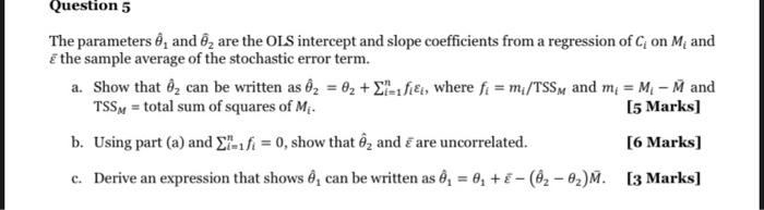 Solved Question 3: a. Suppose you have two variables Zi and | Chegg.com
