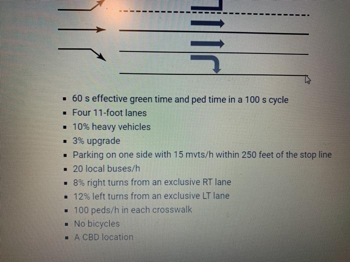 Solved 22-1. The eastbound approach shown below is a one-way | Chegg.com