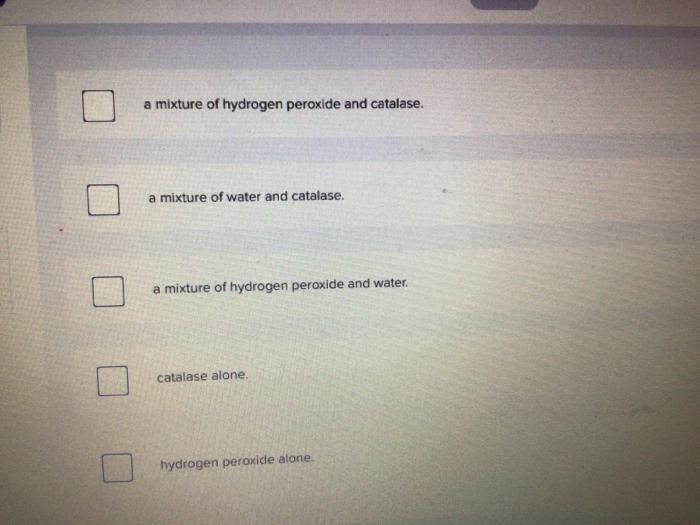 Solved The specificity of catalase only two hydrogen | Chegg.com