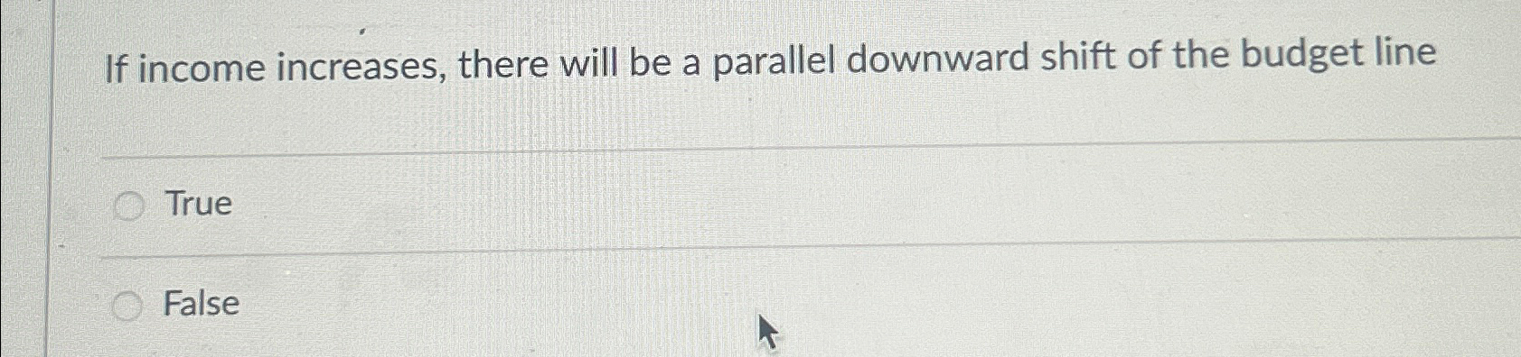 Solved If income increases, there will be a parallel | Chegg.com