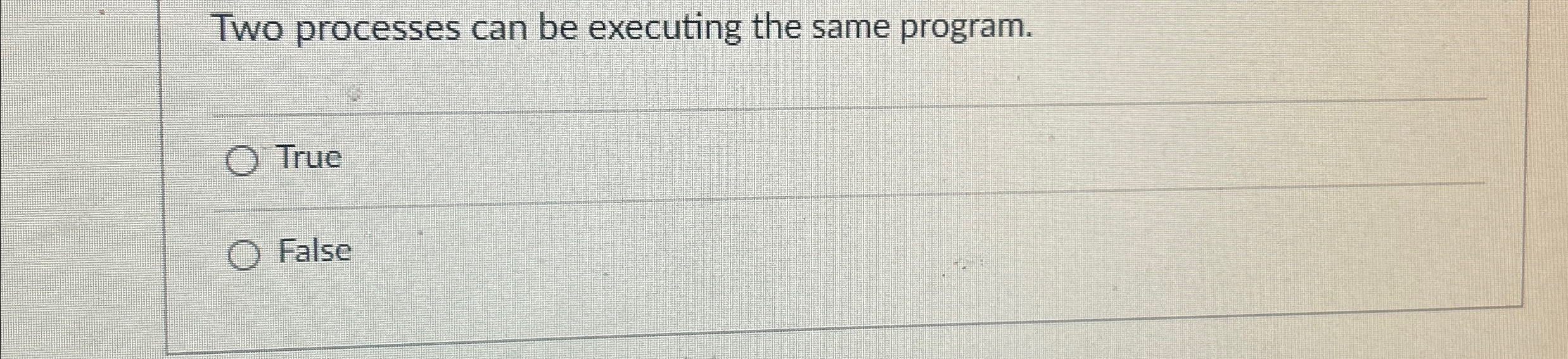Solved Two processes can be executing the same | Chegg.com